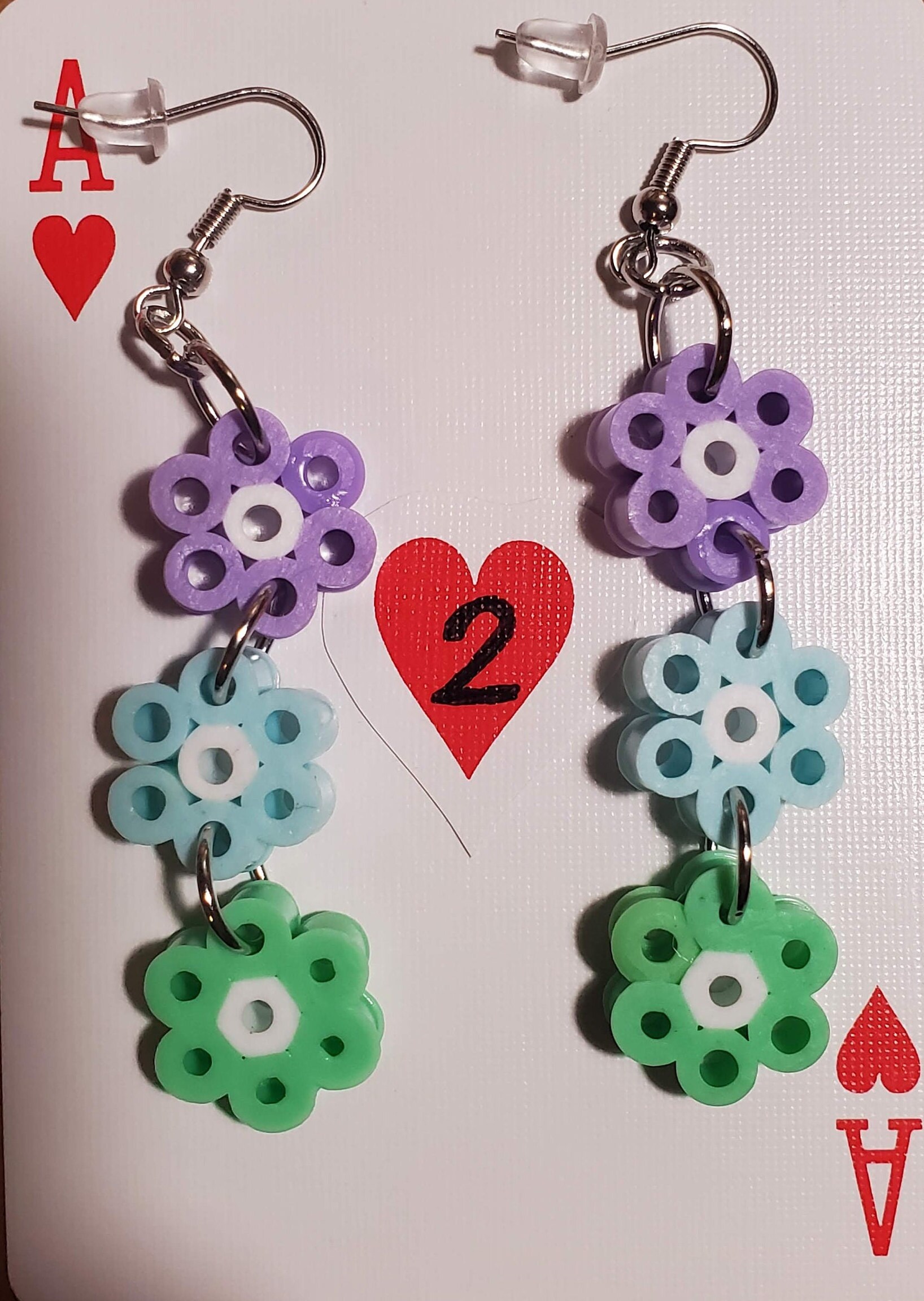 Kidcore Colorful Flower Earrings - Etsy