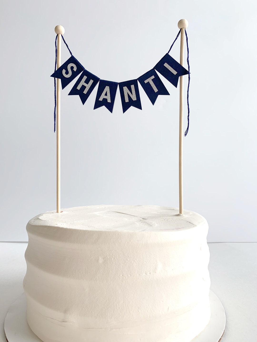 Night Blue Custom Cake Banner – Personalize Name or Message for ...