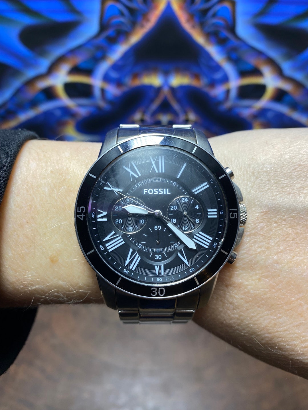 Mens Fossil Watch Stainless Steel - Etsy