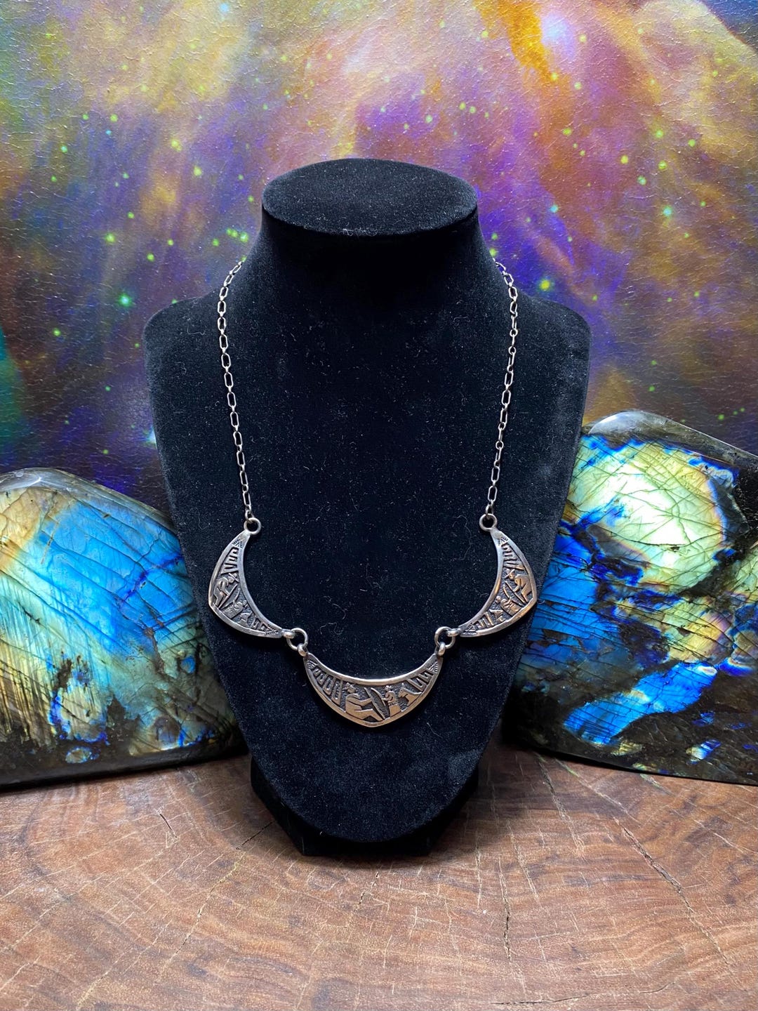 Native American Sterling Silver Storyteller Panel Necklace - Etsy