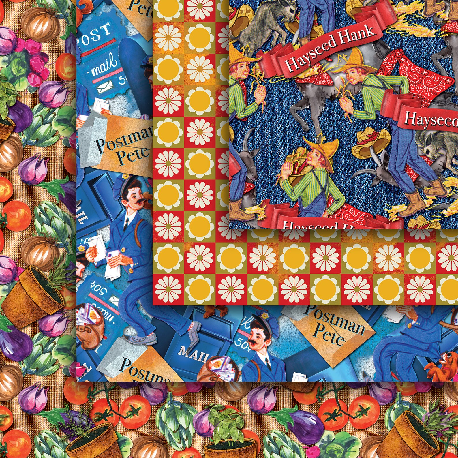 Old Maid Volume 1 Seamless Digital Paper Pack, Vintage Seamless Digital ...
