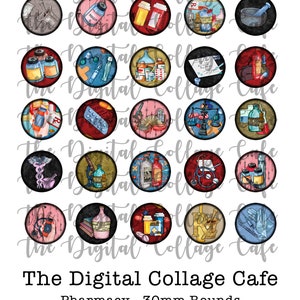Pharmacy Digital Collage Sheet, Pharmacist Collage, Medicine Collage ...