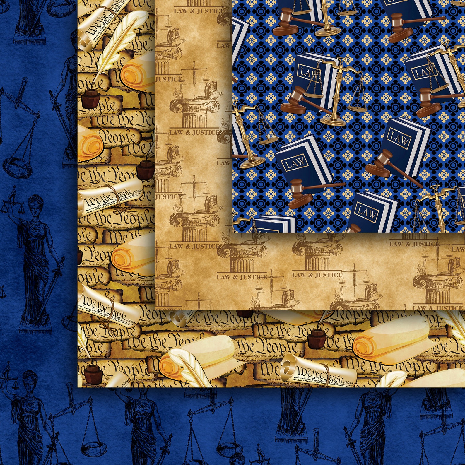 Lawyer Seamless Digital Paper Pack Law Seamless Pattern - Etsy