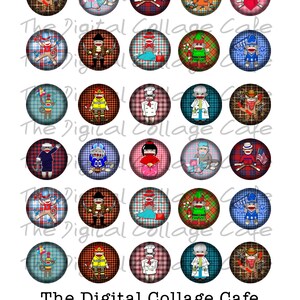 Sock Monkey Digital Collage Sheet - Vintage Toy Digital Collage DCC046 ...