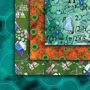 Science Seamless Digital Paper Pack, Chemistry Seamless Digital Paper ...