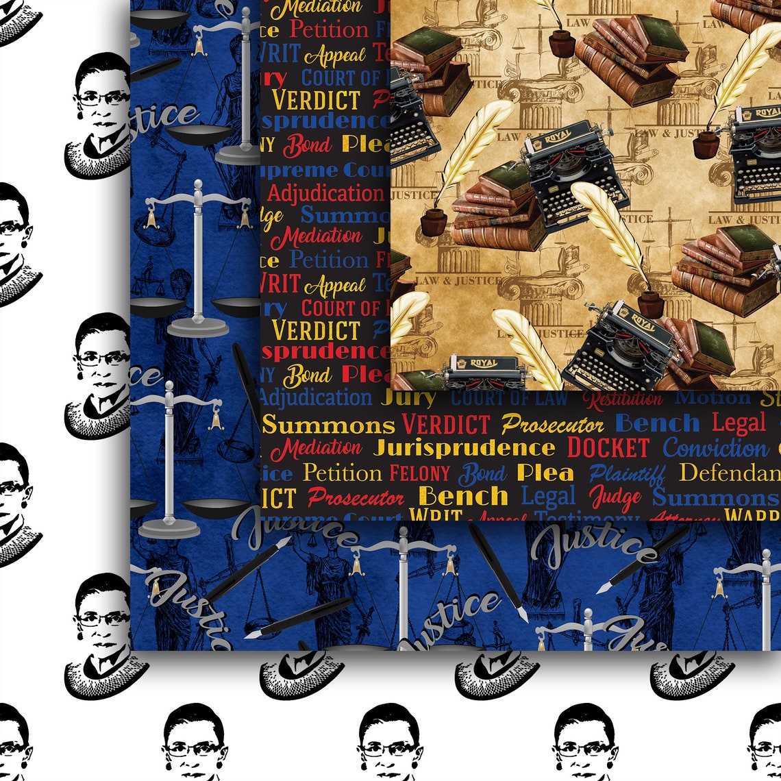 Lawyer Seamless Digital Paper Pack Law Seamless Pattern - Etsy