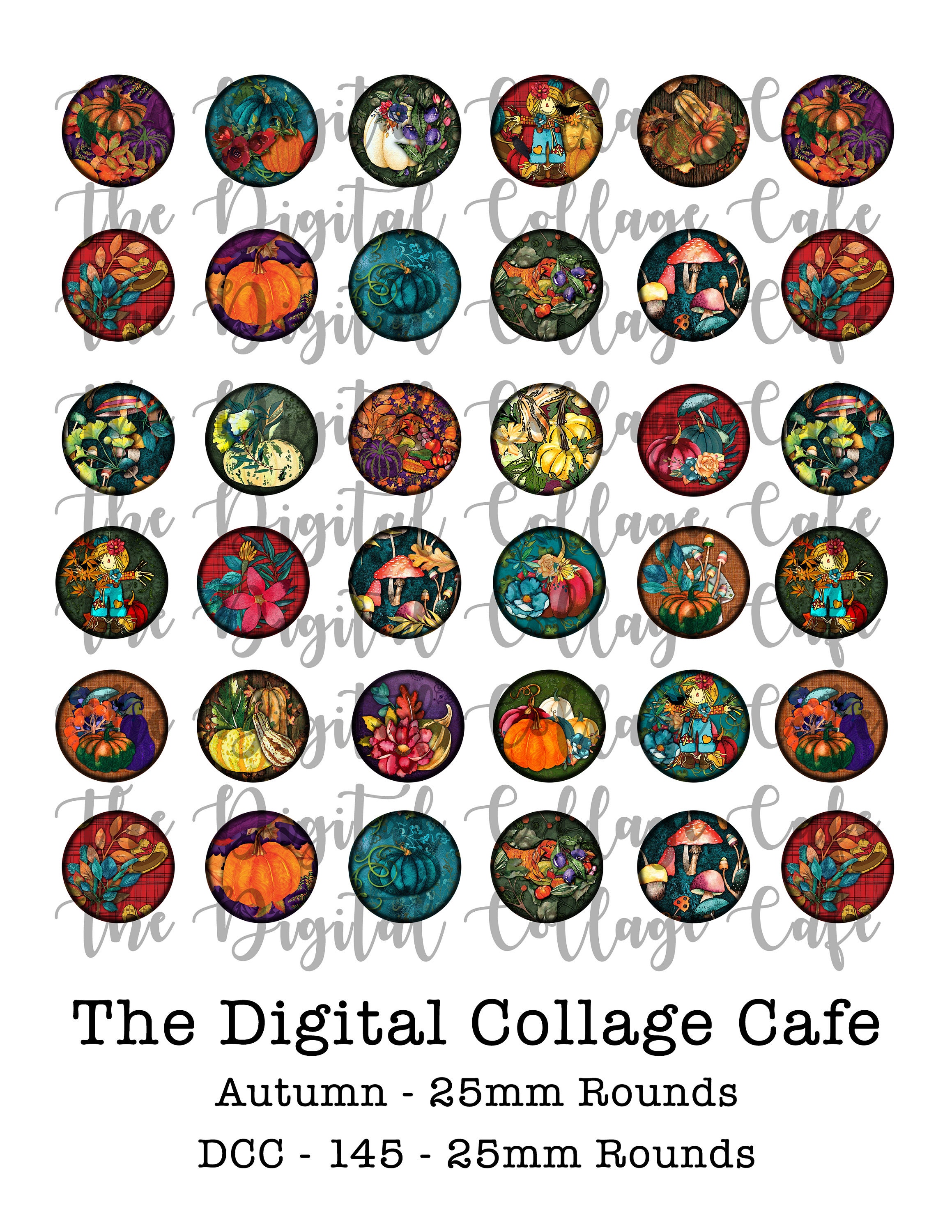 Autumn Digital Collage Sheet Fall Collage Pumpkin Patch - Etsy