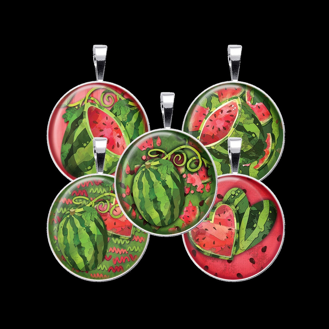 Watermelon Digital Collage Sheet Fruit Collage Summer Picnic - Etsy ...