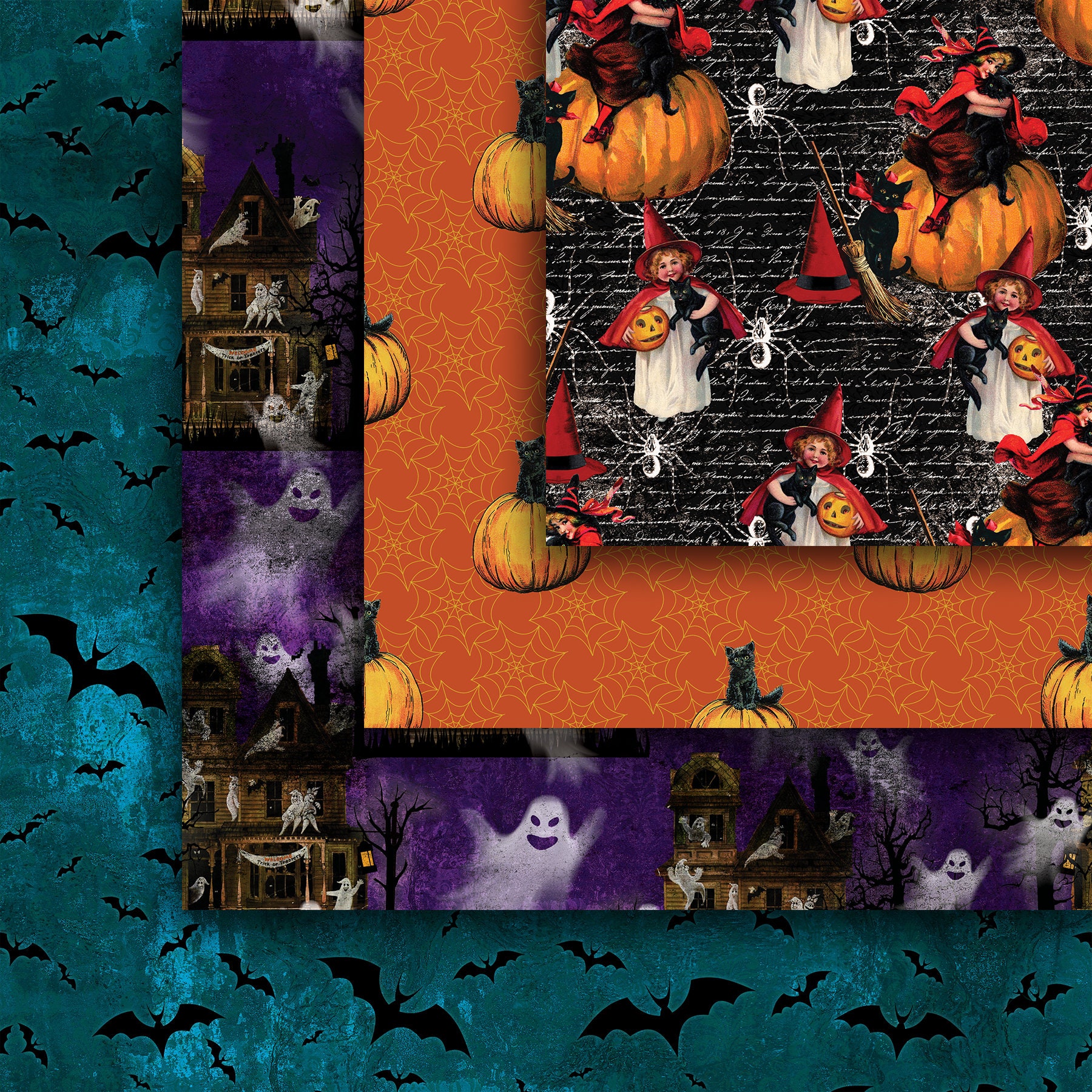 Vintage Halloween Seamless Digital Paper Pack Halloween - Etsy