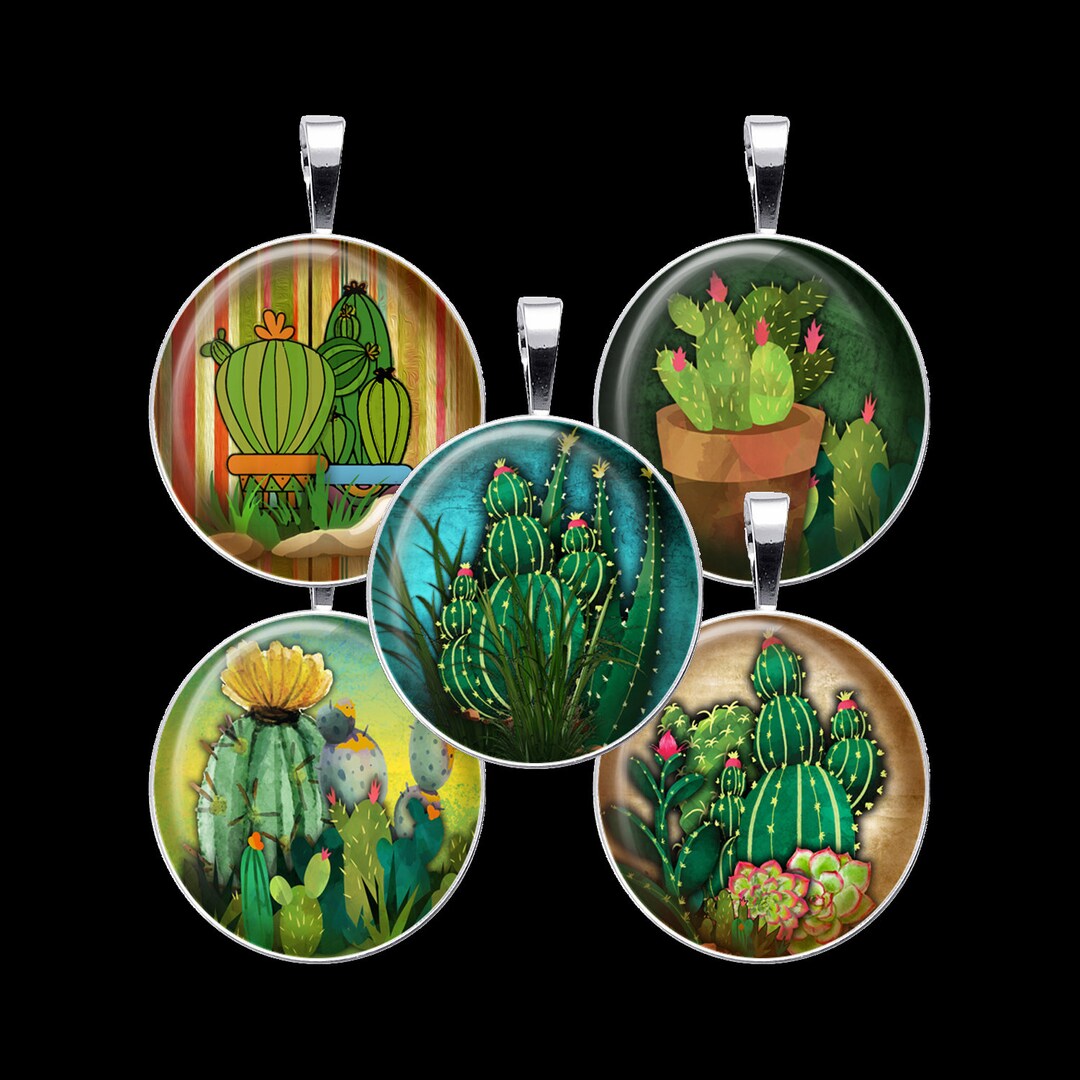 Cactus Digital Collage Sheet, Cacti Collage, Succulent Collage - DCC076 ...