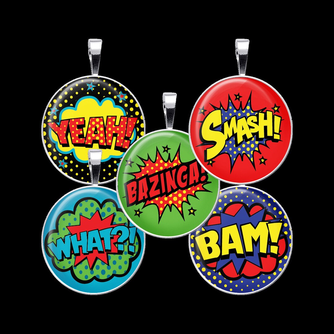 Comic Book Words Digital Collage Sheet DCC038 - Superhero Collage Sheet ...