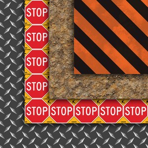 Construction Seamless Digital Paper Pack, Trucks Digital Paper Pack ...