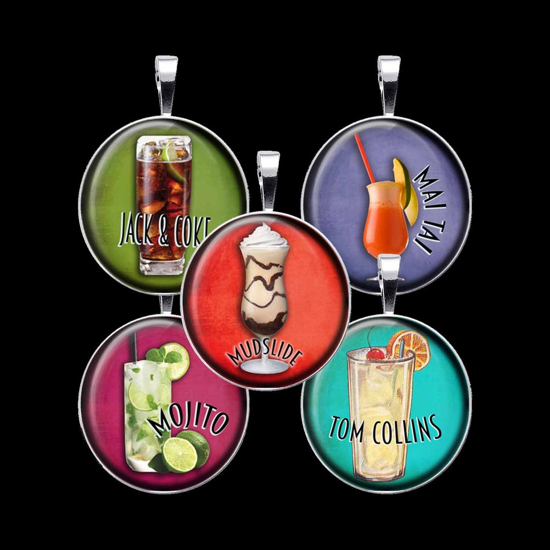 Cocktail Digital Collage Sheet DCC015 - Alcohol Digital Collage Sheet ...