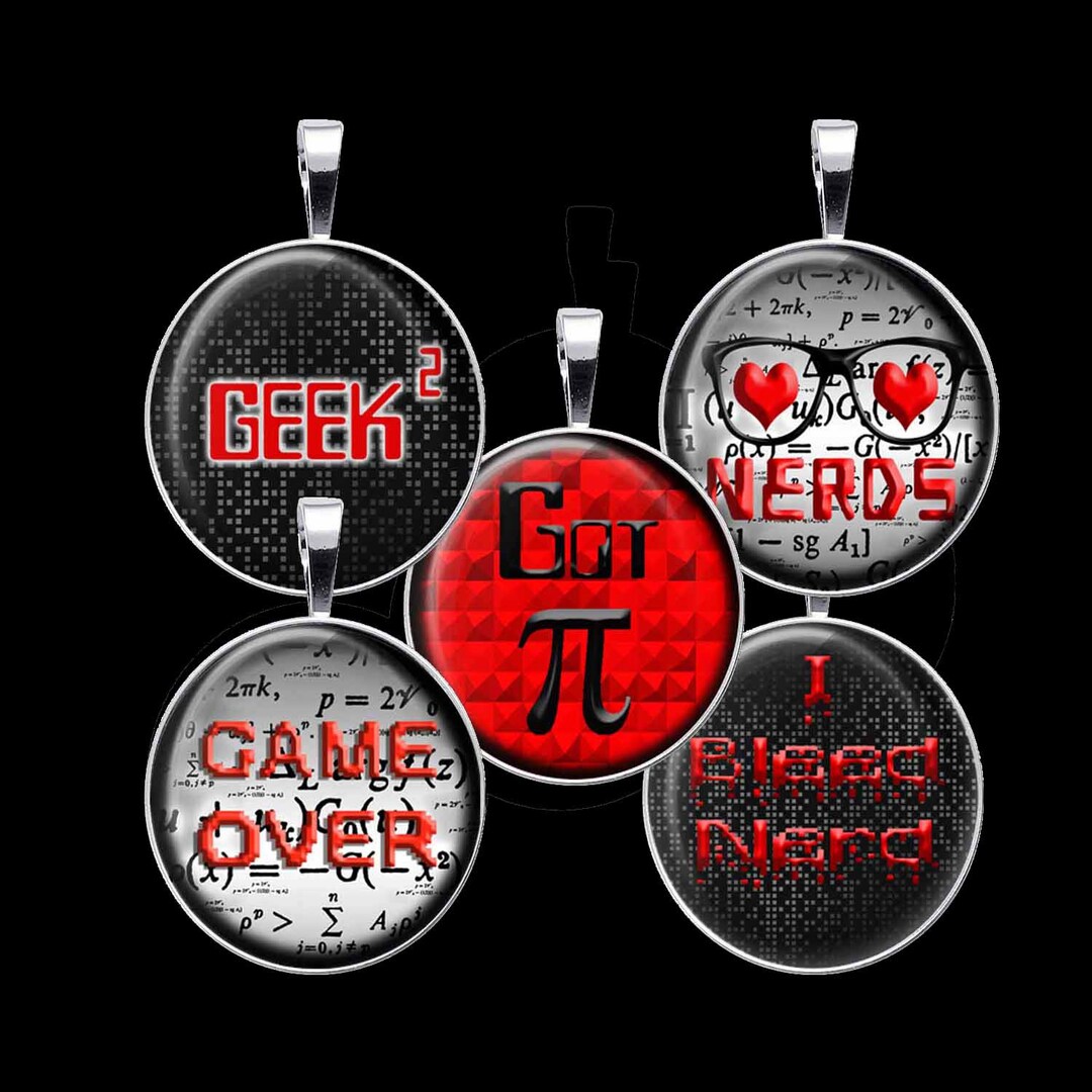 Geek Digital Collage Sheet - Nerd Digital Collage DCC011 Collage 18mm ...