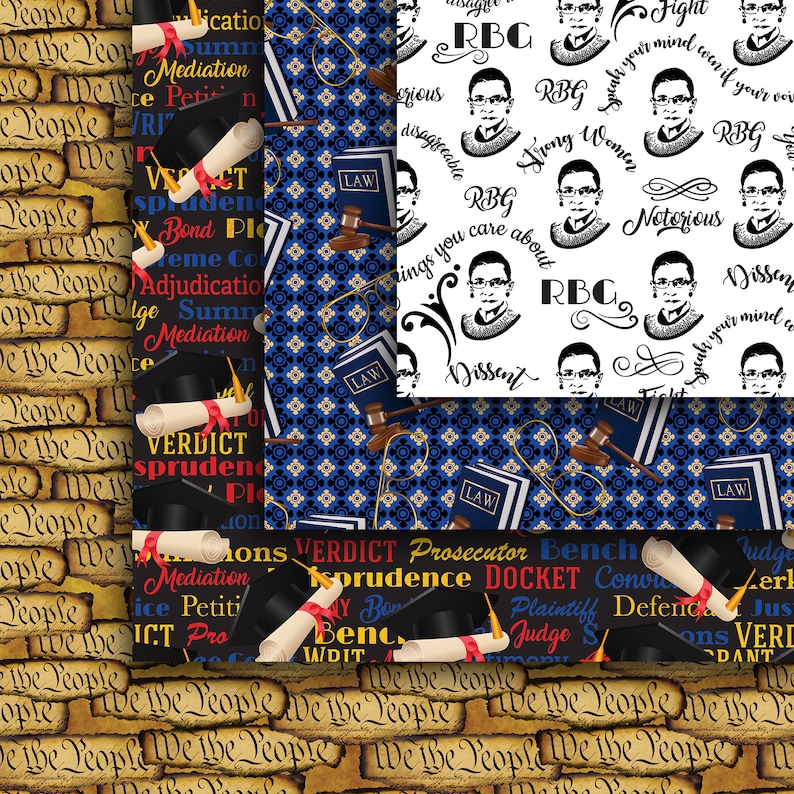 Lawyer Seamless Digital Paper Pack Law Seamless Pattern - Etsy