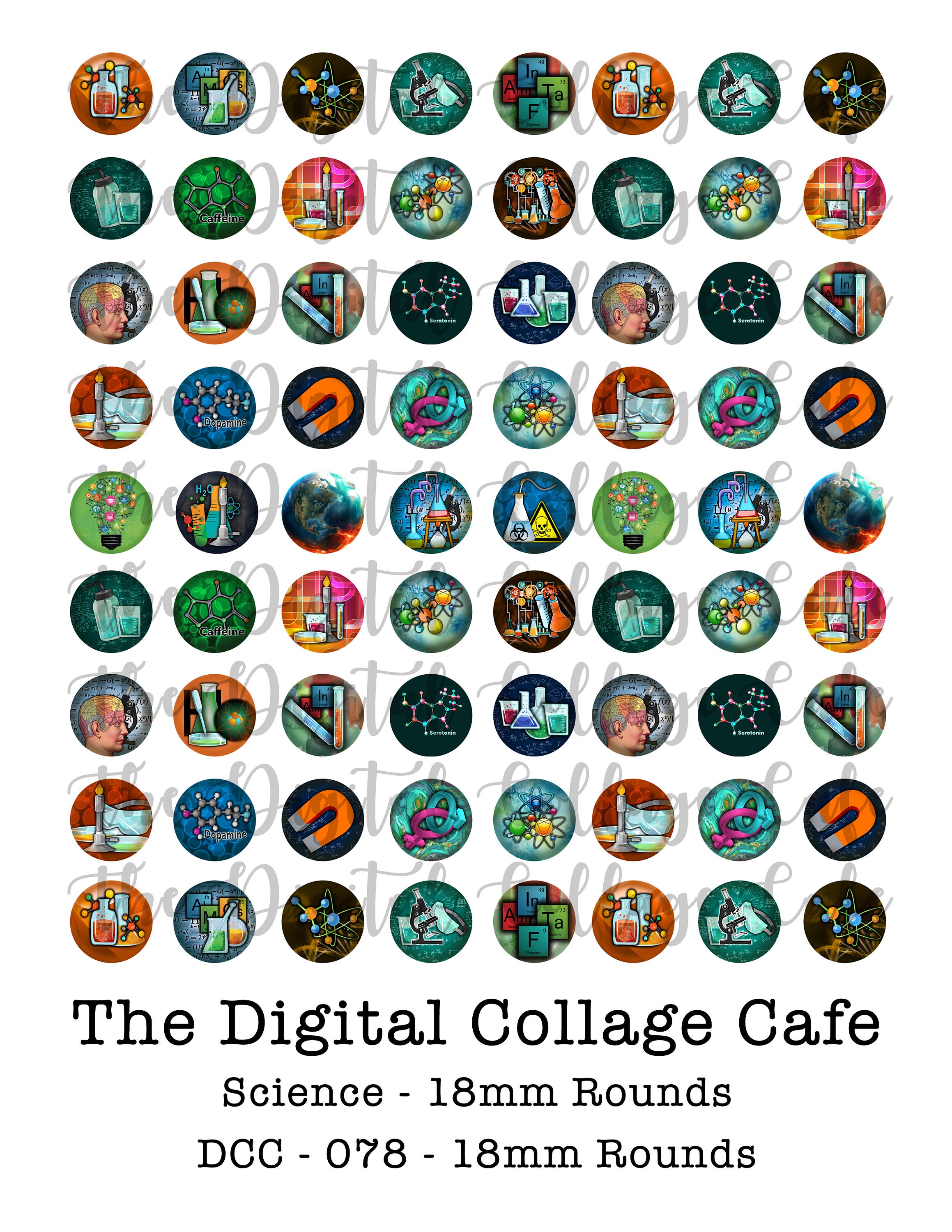 Science Digital Collage Sheet, Chemistry Collage, Biology Collage ...