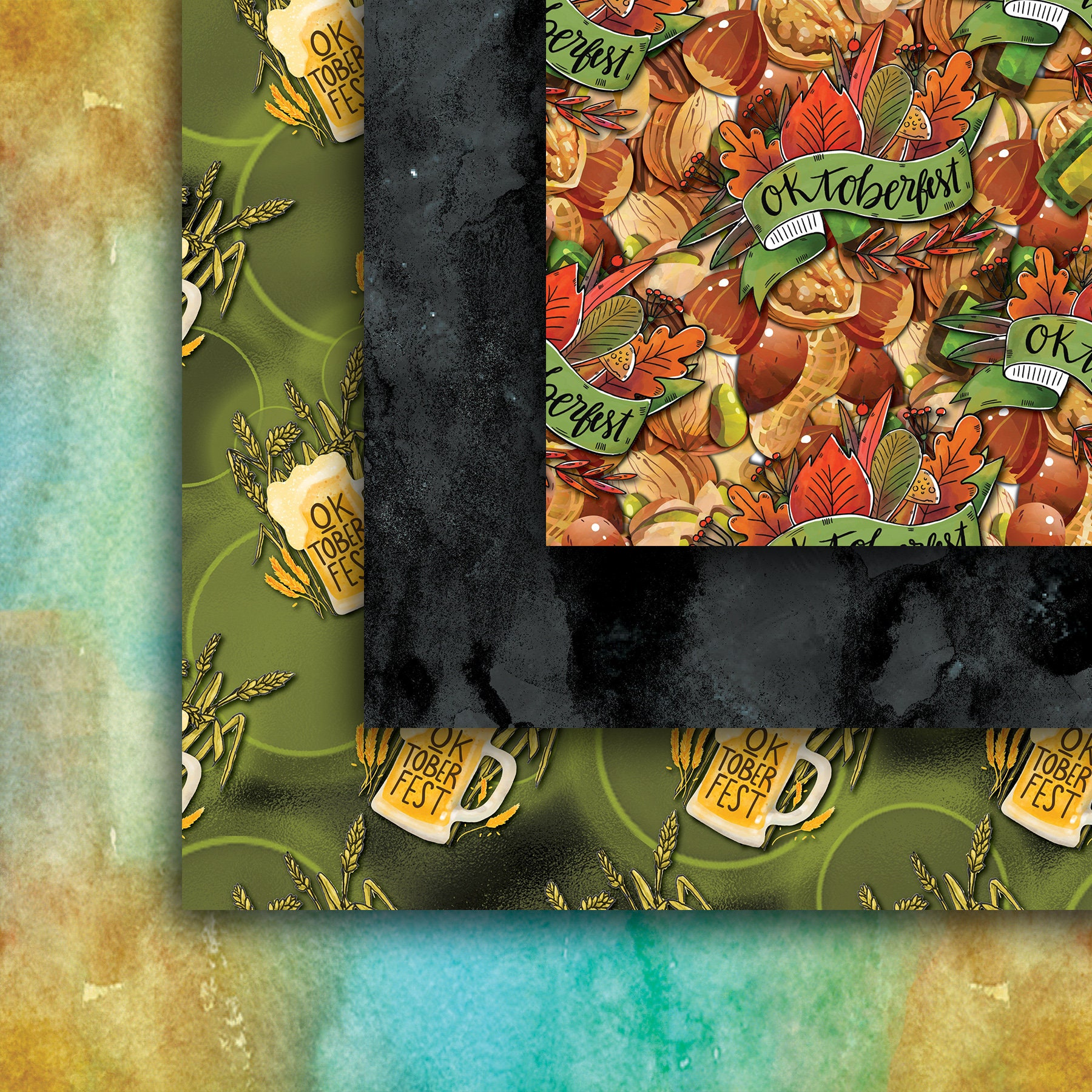 Beer Seamless Digital Paper Pack Pretzels Digital Paper Pack - Etsy