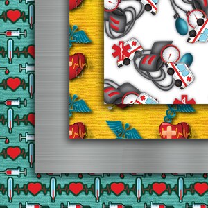 Medical Seamless Digital Paper Pack, Nurse Seamless Digital Paper Pack ...