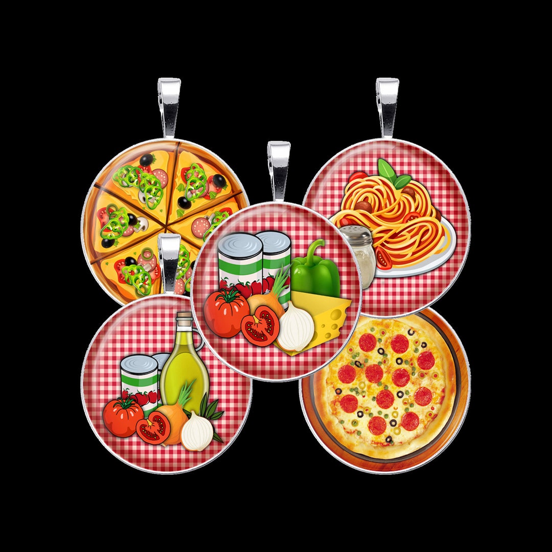 Pizza Digital Collage Sheet, Pasta Digital Collage, Italian Collage ...