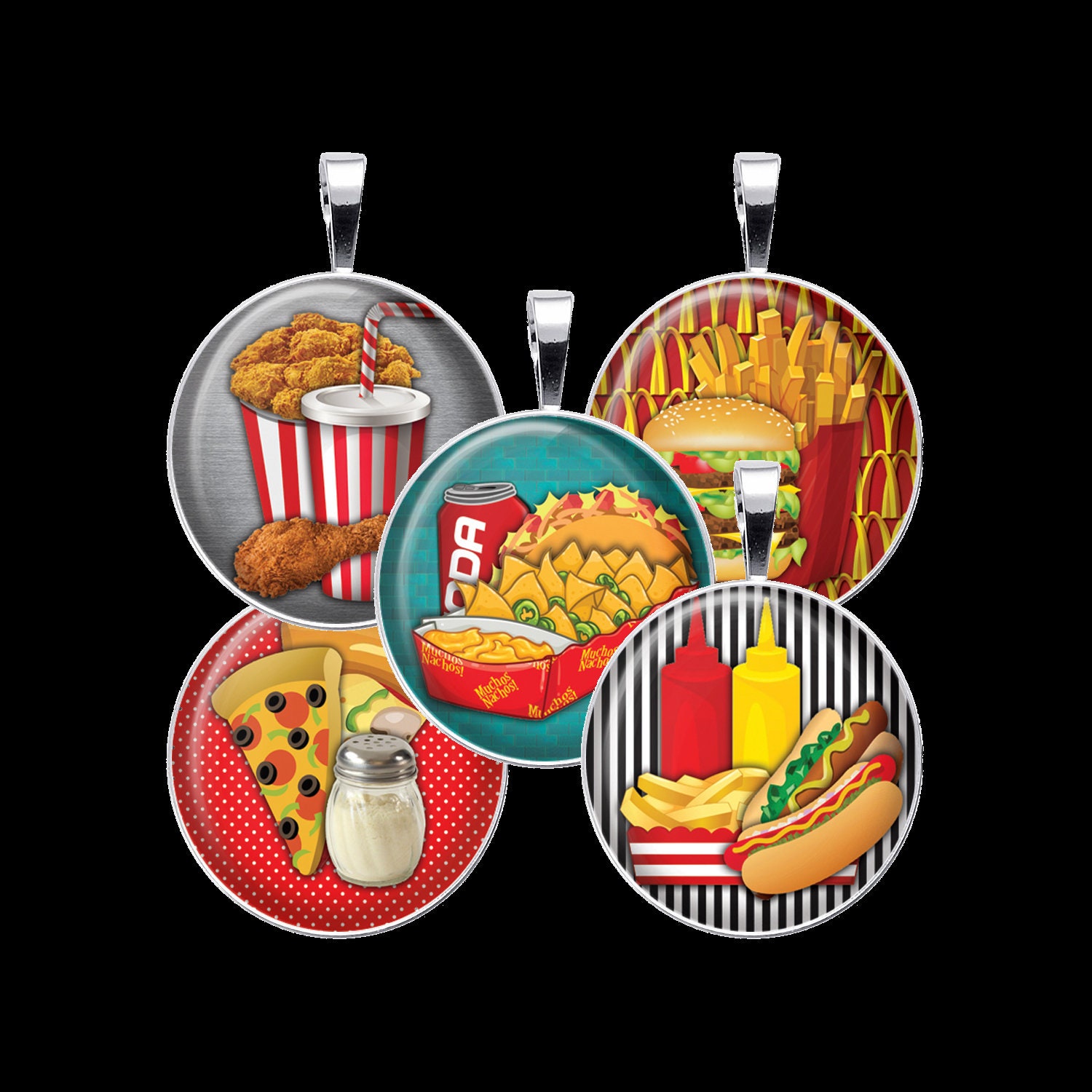 Fast Food Digital Collage Sheet Junk Food Collage Fries - Etsy