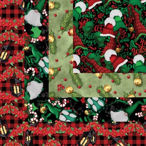 Christmas Gnomes Seamless Digital Paper Pack, Gnome Digital Paper ...