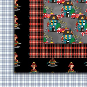 Firefighter Seamless Digital Paper Pack, Fireman Digital Paper Pack ...