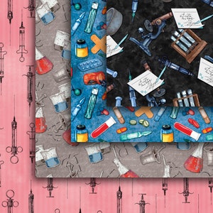 Pharmacy Seamless Digital Paper Pack, Pharmacist Digital Pattern ...