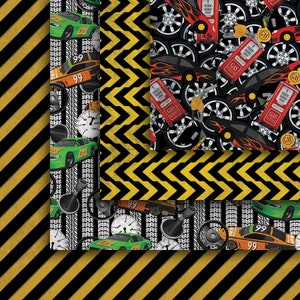 Race Car Seamless Digital Paper Pack, Nascar Inspired Seamless Pattern ...