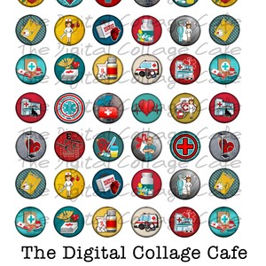 Medical Digital Collage Sheet - Hospital Digital Collage DCC043- 18mm ...