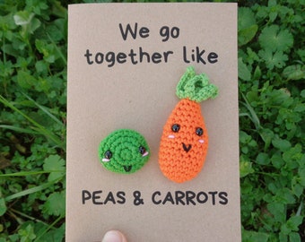 Carrots and Peas We Go Together Like Carrots and Peas - Etsy UK