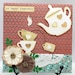 Tea Party Handmade Card, Tea Time, Greeting Card, Floral Card, Happy ...
