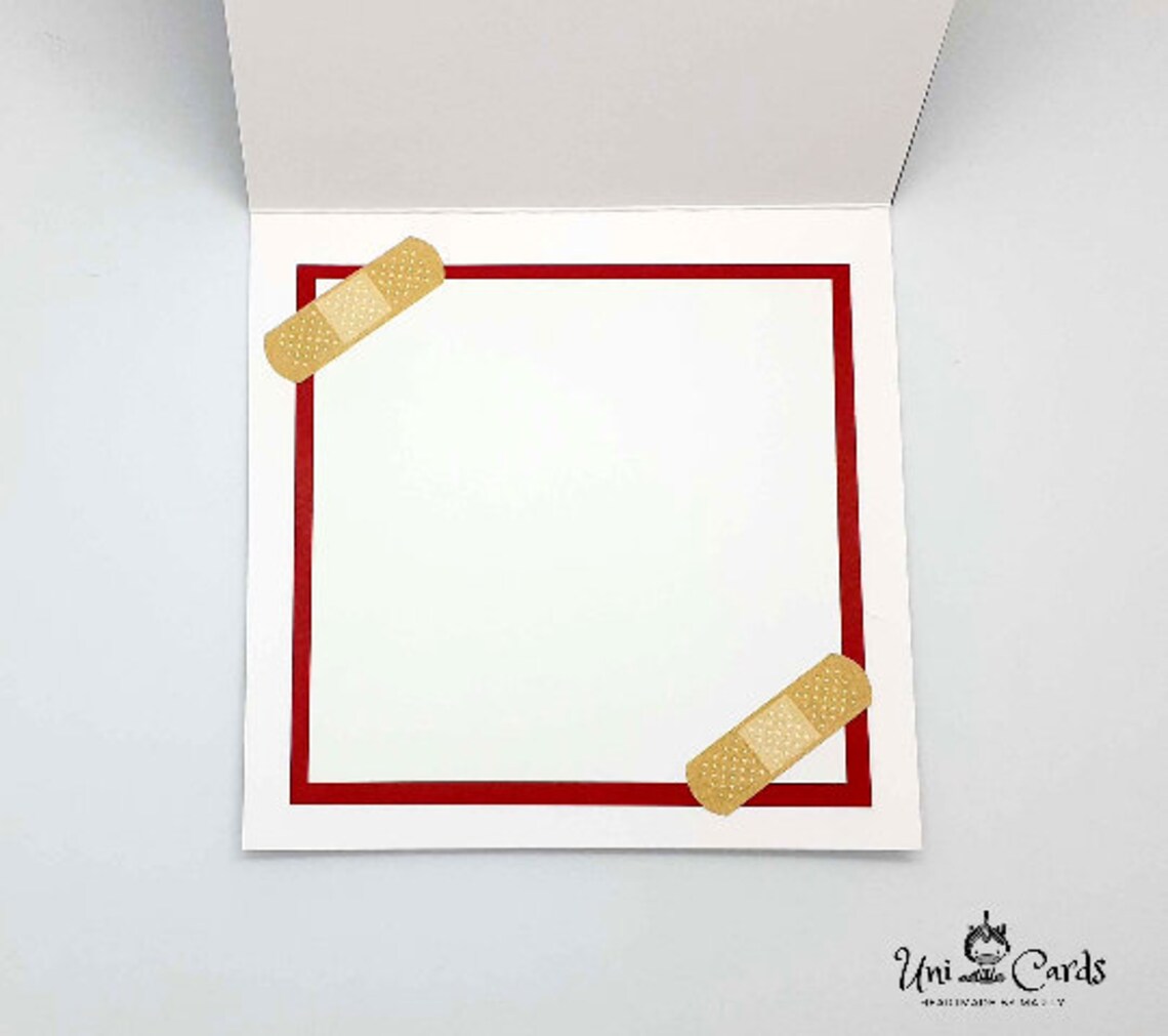 Get Well Soon Handmade Card Funny Dog Broken Arm Recovery - Etsy