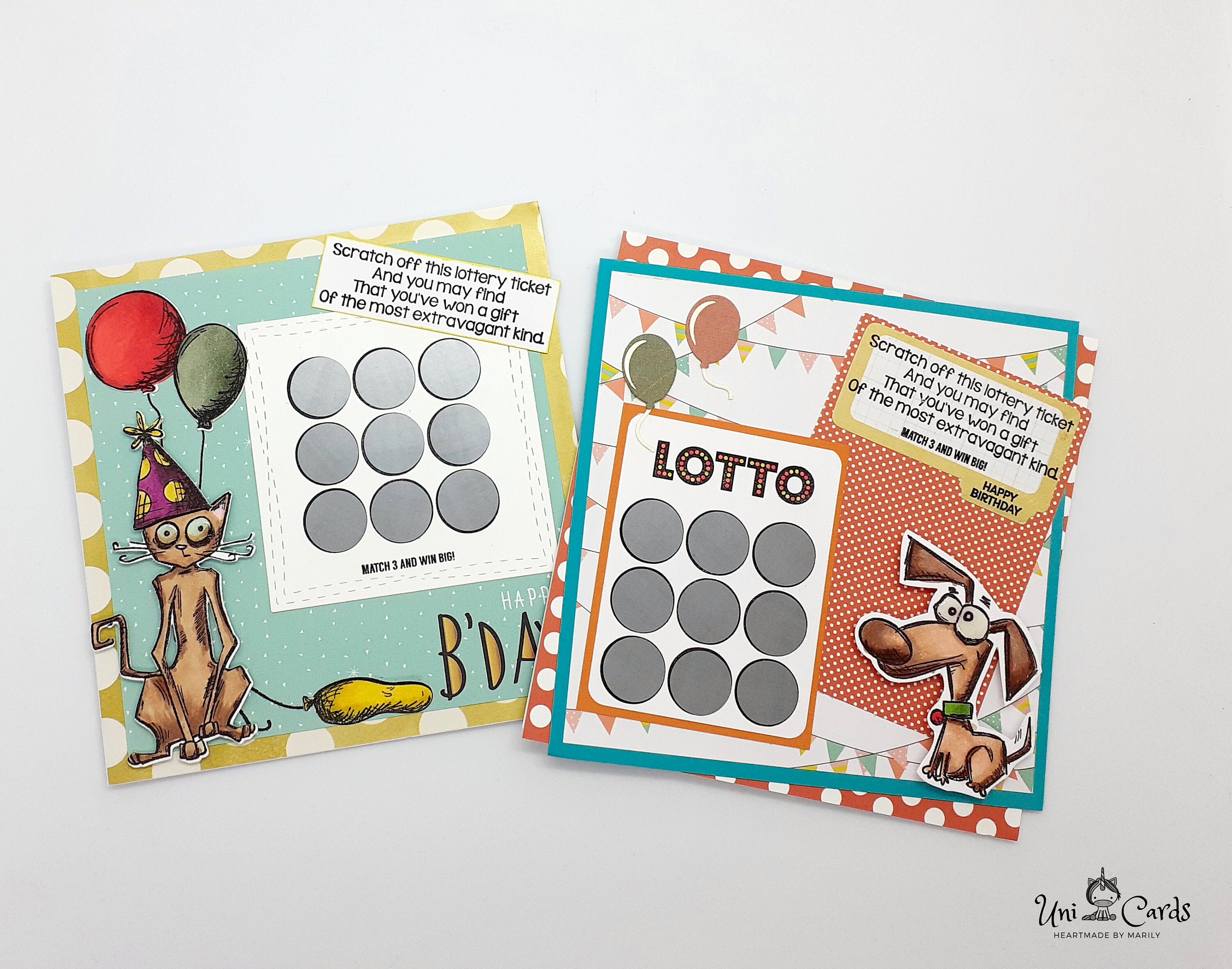 Scratch off Birthday Card Handmade Birthday Card Greeting | Etsy