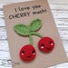 I Love You Cherry Much, Cherries Crochet Card - Etsy