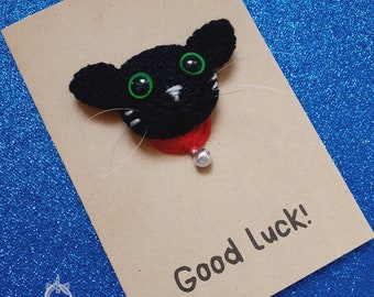 Good Luck Card Cat - Etsy