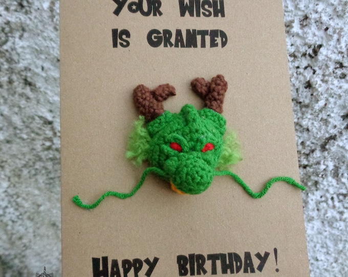 Dragon Ball Inspired Card Crochet Amigurumi Card Shenron - Etsy