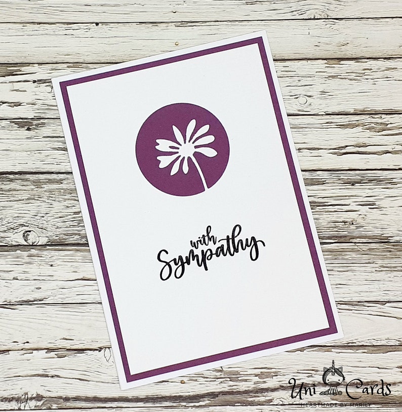 Handmade Sympathy Card, Condolences - Etsy