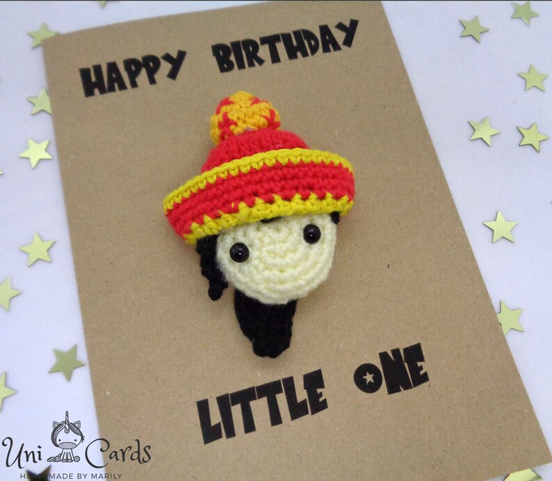 Dragon Ball Inspired Card, Crochet Amigurumi Card, Gohan Kid - Etsy