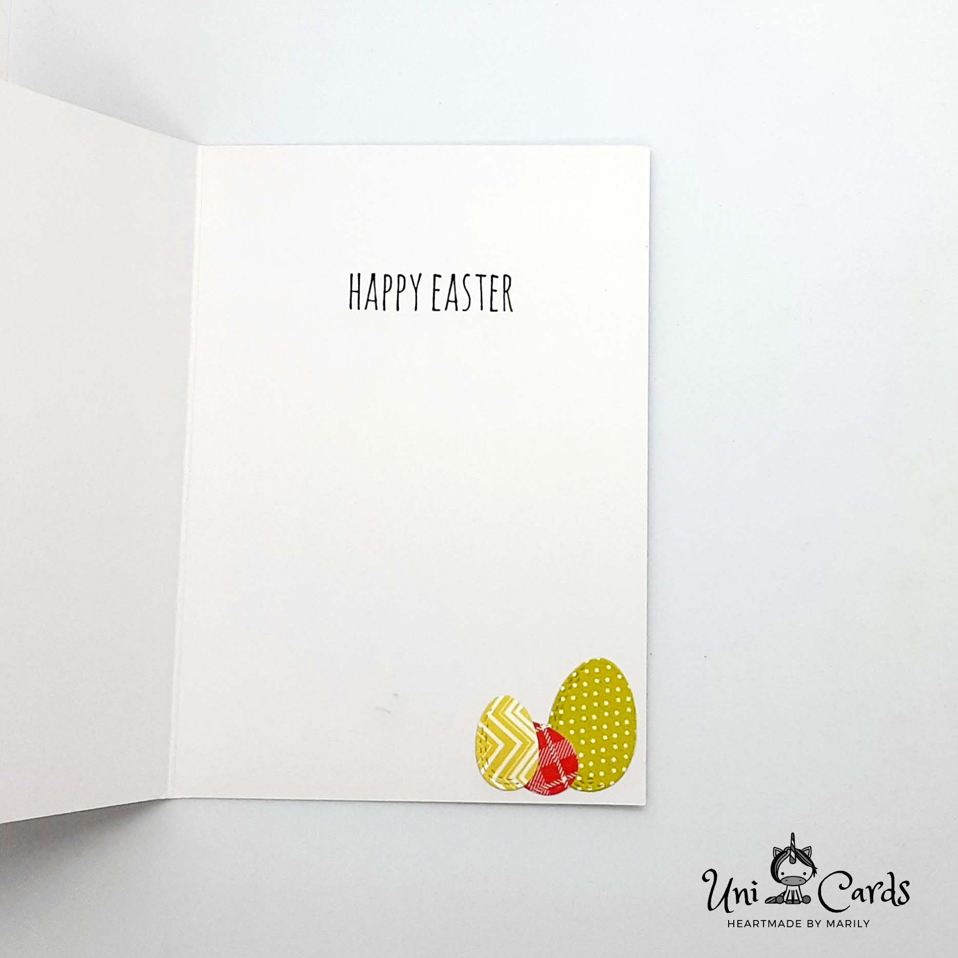 Handmade Easter Card Jumping Bunny Colorful Spring Card - Etsy
