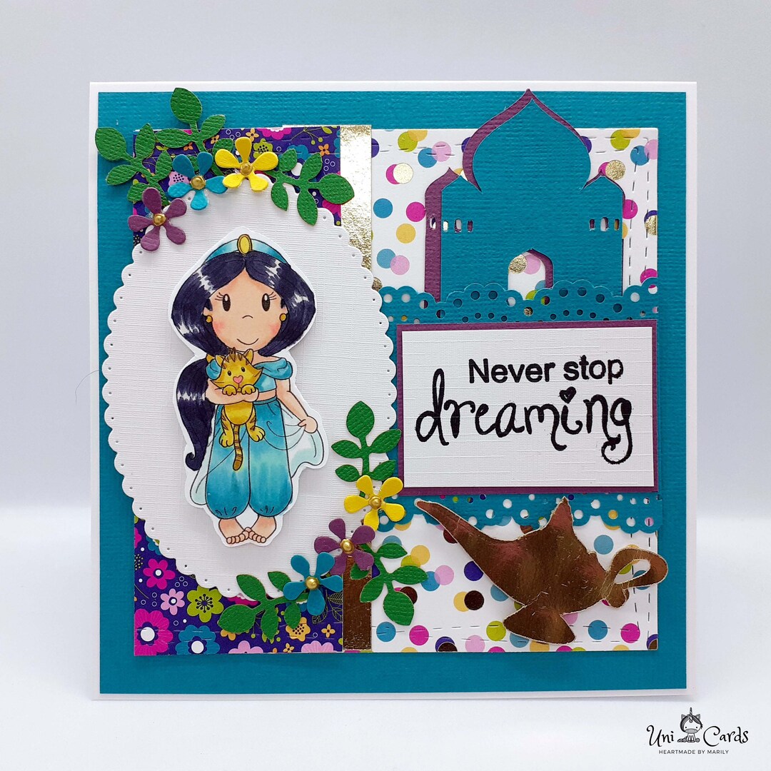 Jasmine Disney Princess Greeting Card - Etsy
