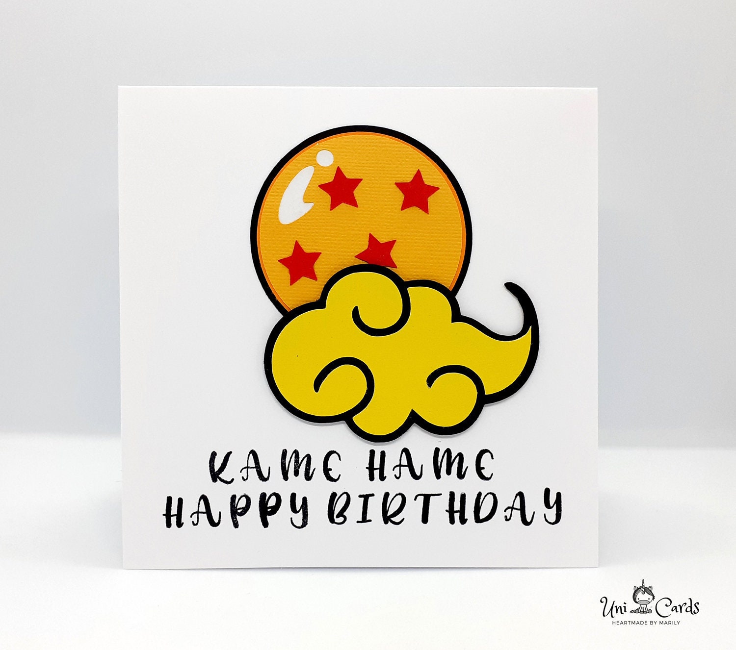 Handmade Dragon Ball Inspired Birthday Card Goku's Dragon | Etsy