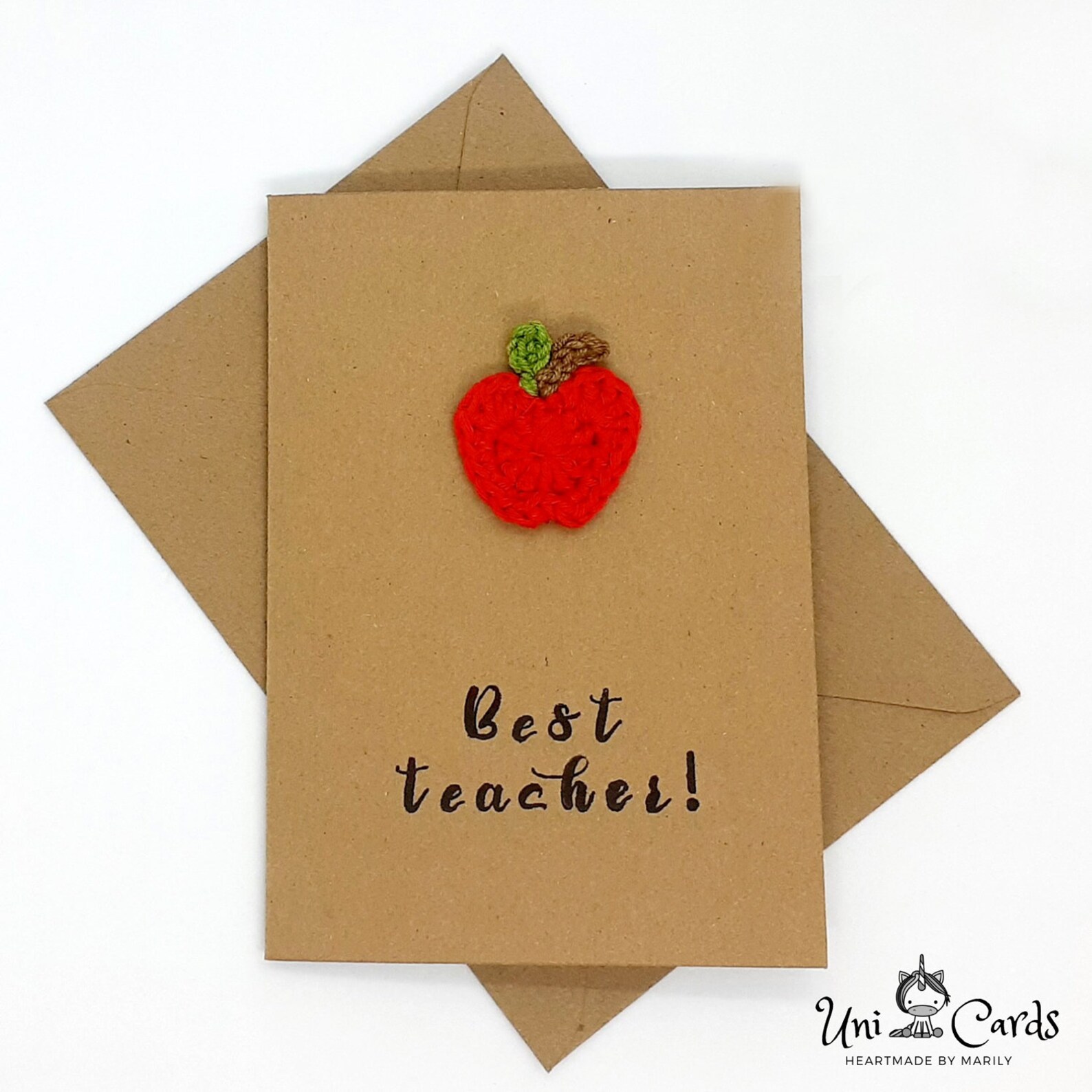 Teacher Appreciation Greeting Card, Thank You Teacher, Best Teacher ...