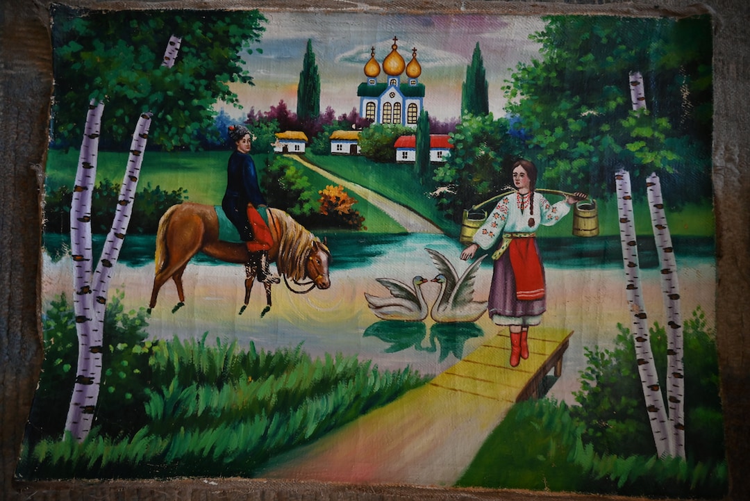 Ukrainian Folk Art Painting - Etsy