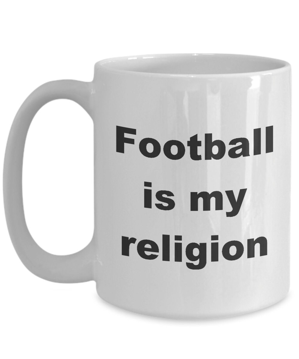 Football Novelty Mug Fall Sports Gift Idea Gridiron Quarterback Pigskin ...