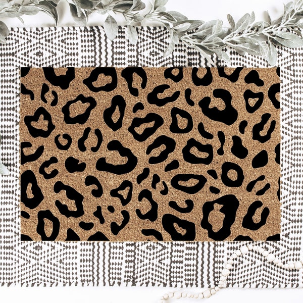 Leopard Door Mat - Etsy