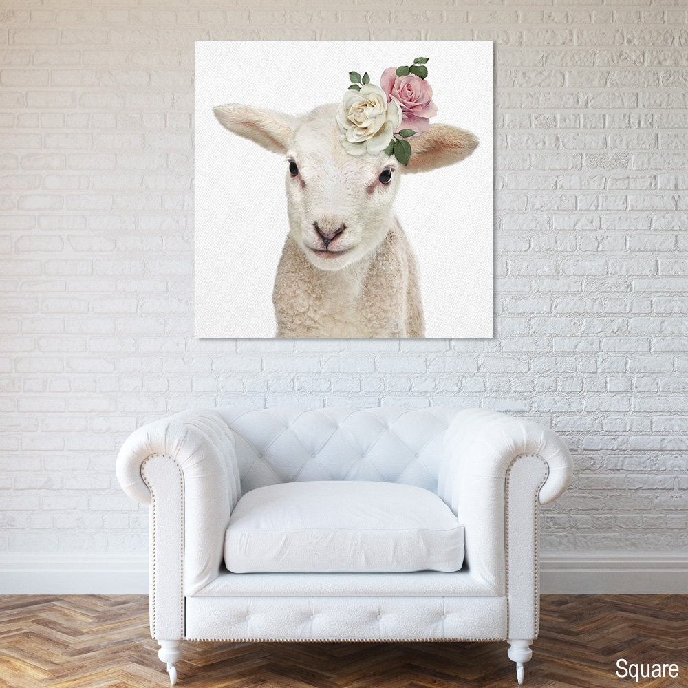 Vintage Lamb Canvas Art Print Paper Print Baby Animal | Etsy