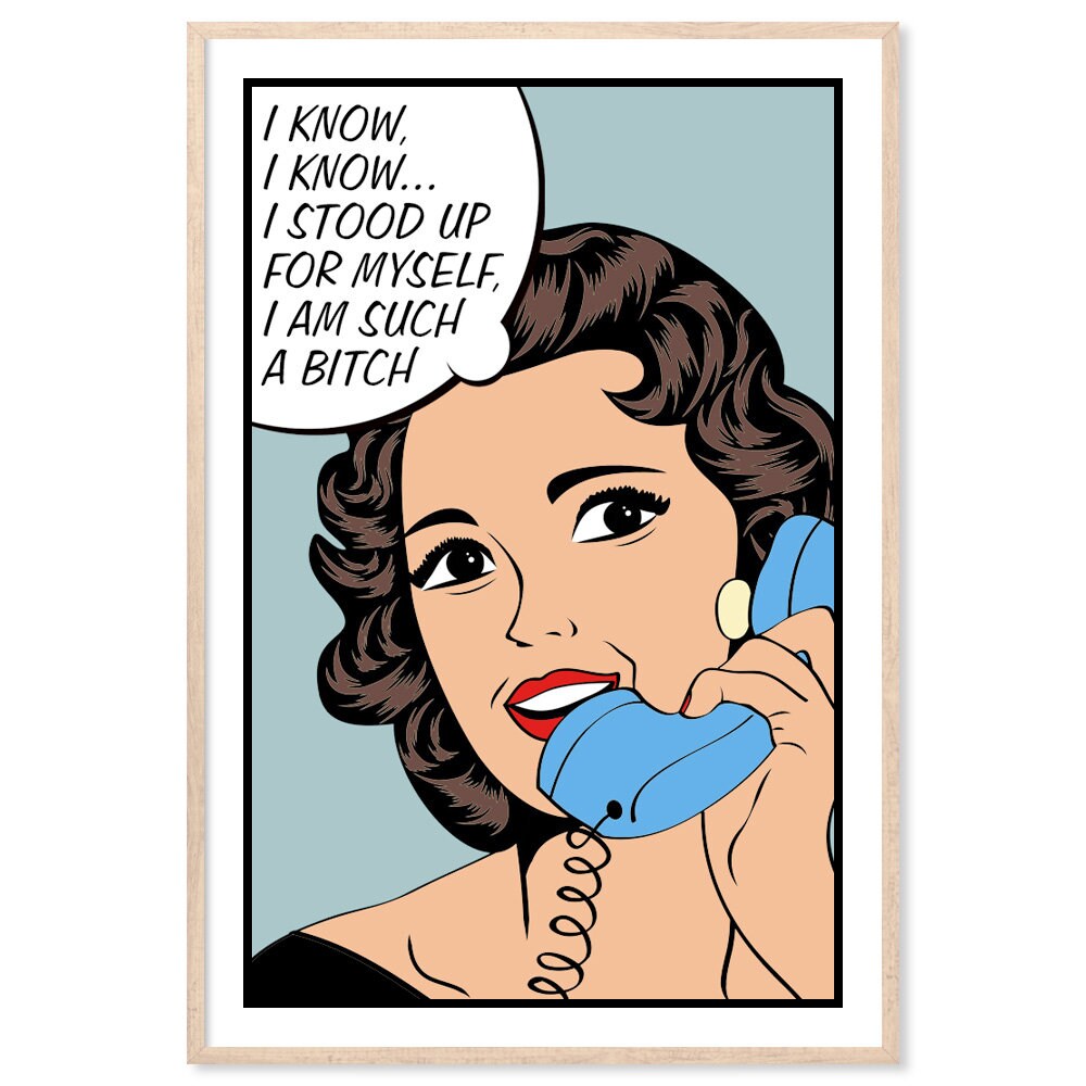 I Know I Know Canvas Art Print Paper Print Comic Print - Etsy UK