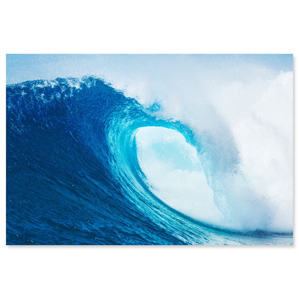 Barrel Wave Canvas Art Print Paper Print Beach Art Ocean - Etsy.de