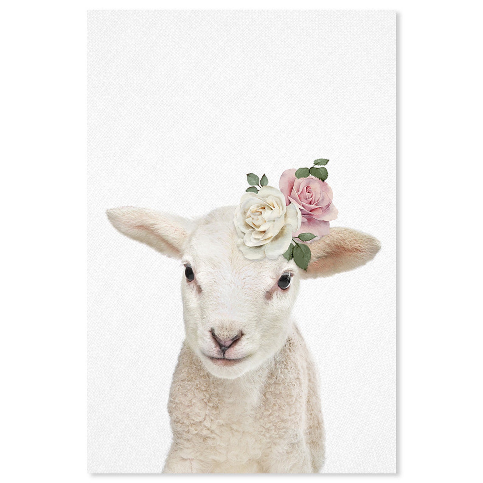 Vintage Lamb Canvas Art Print Paper Print Baby Animal | Etsy
