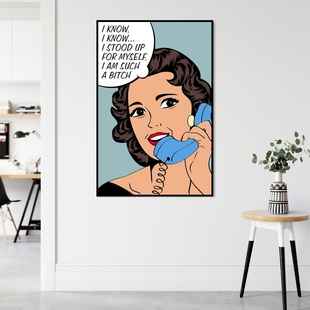 I Know I Know Canvas Art Print Paper Print Comic Print - Etsy UK